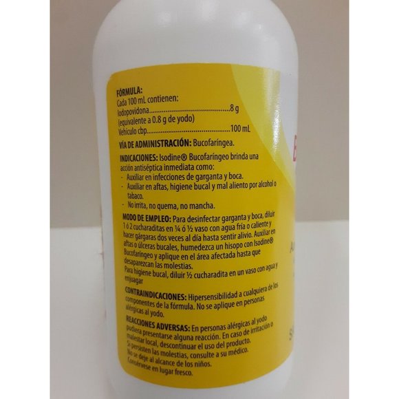 ISODINE | Bath | Isodine Oral Antiseptic Bucofaringeo Relieves Sore ...